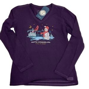 Life Is Good | Tops | Nwt Life Is Good Womens Winter Wonderland Long ...